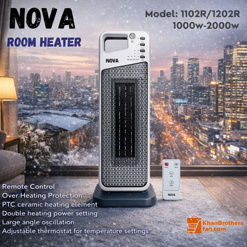 NOVA Room heater, Model: Tower 2000H,| 1000w-2000w, 24 inch Height ...
